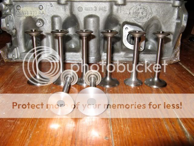 NOS Vw brand 40mm and 33mm 8v hydraulic head valves,keepers and ...